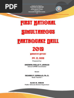 Narrative Report Sample | PDF | Earthquakes | Emergency Management