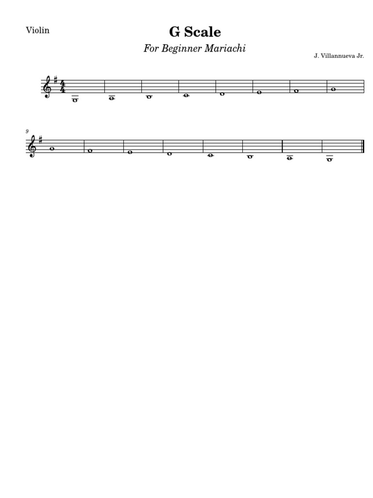G Scale Violin | PDF