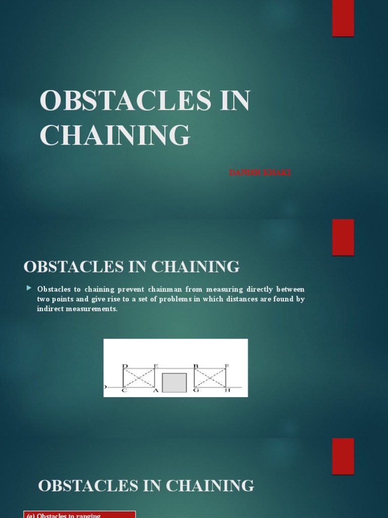 Surveying Obstacles Explained | PDF | Perpendicular | Triangle