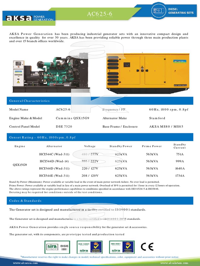 AKSA Power Generation Has Been Producing Industrial Generator Sets With ...