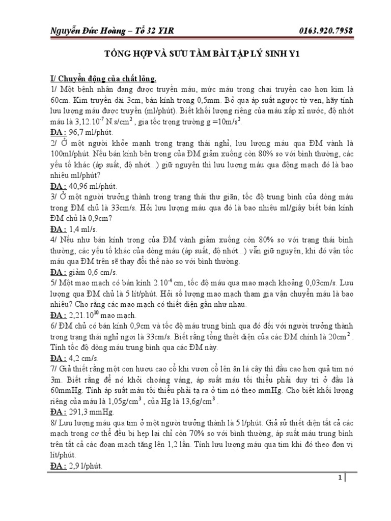 (123doc) - Bai-Tap-Ly-Sinh | PDF