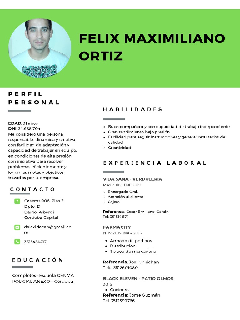 Felix Maximiliano Ortiz CV 2020 | PDF | Business