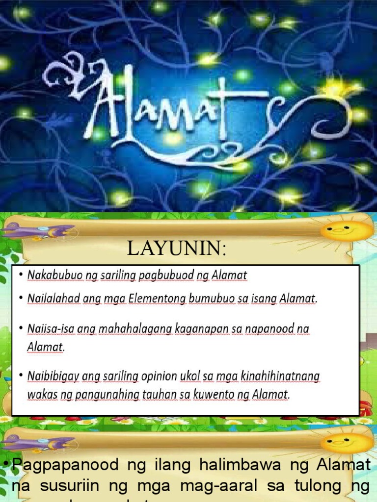 Halimbawa Ng Alamat Mga Tula At Halimbawa NG Mga Alamat | PDF