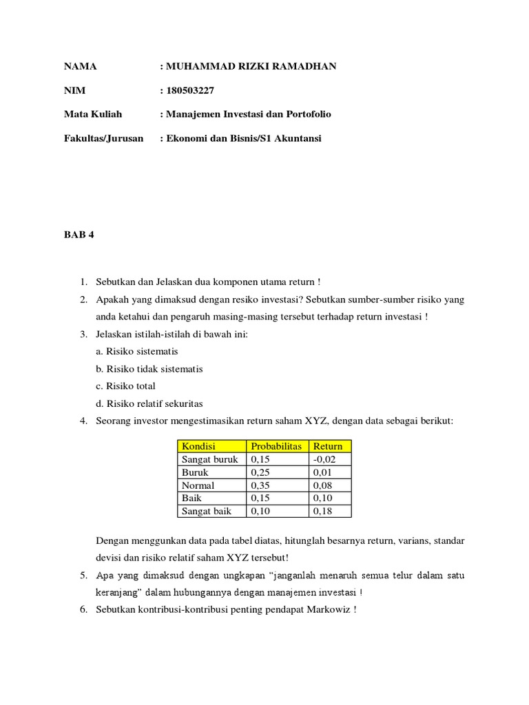 Muhammad Rizki Ramadhan Tugas Bab 4 | PDF