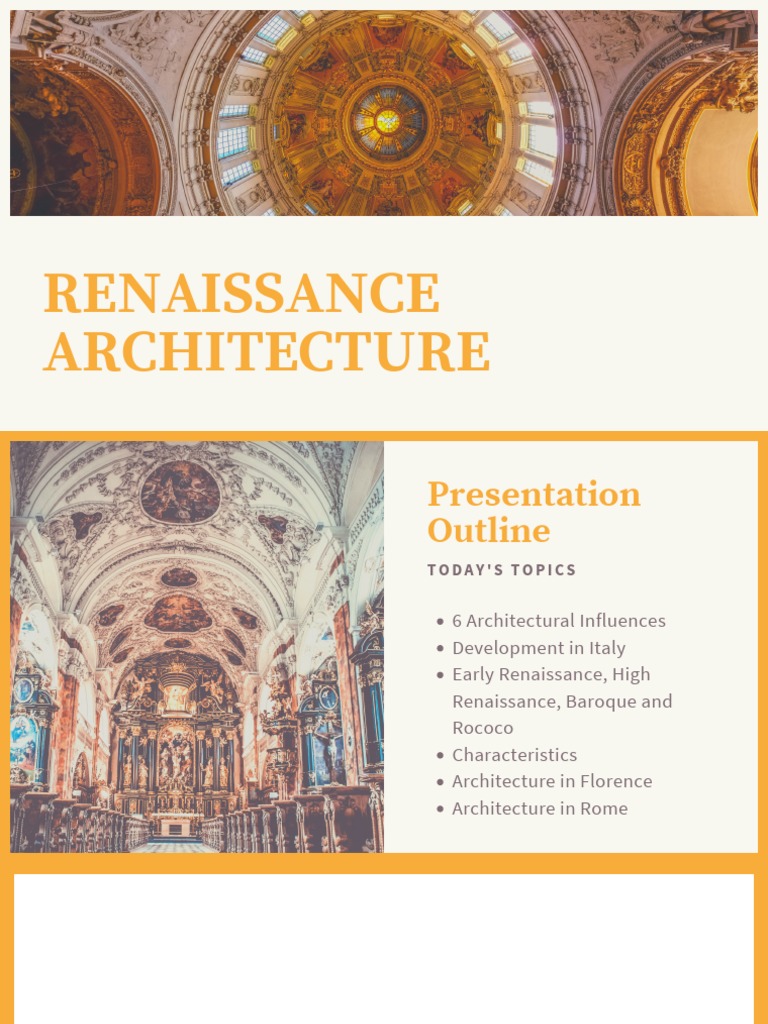 Renaissance Architecture Overview | PDF