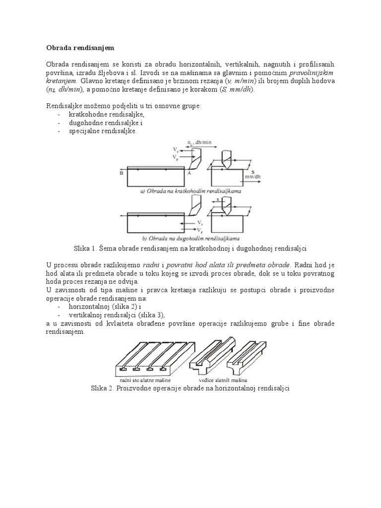 31 Obrada Rendisanjem | PDF