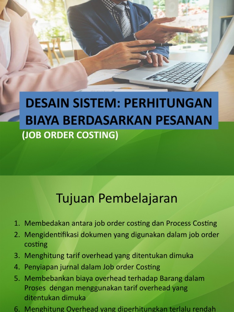 Desain Sistem: Perhitungan Biaya Berdasarkan Pesanan: (Job Order ...