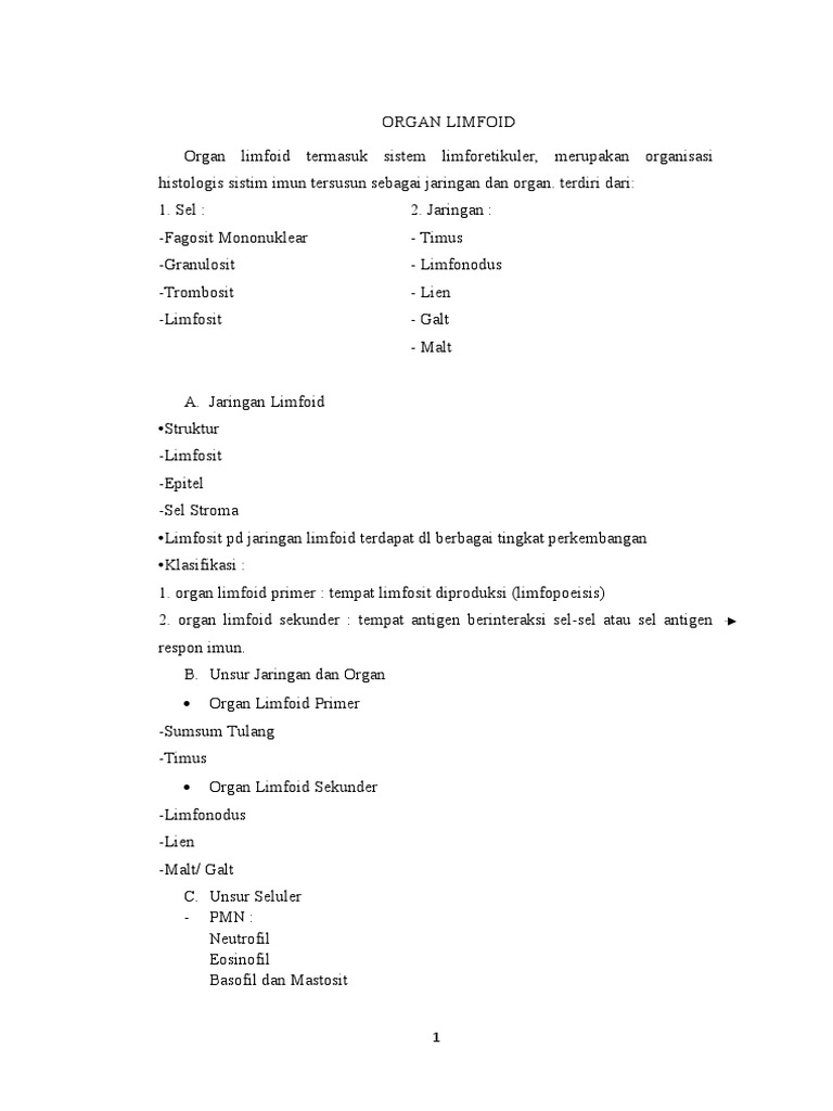 Organ Limfoid | PDF