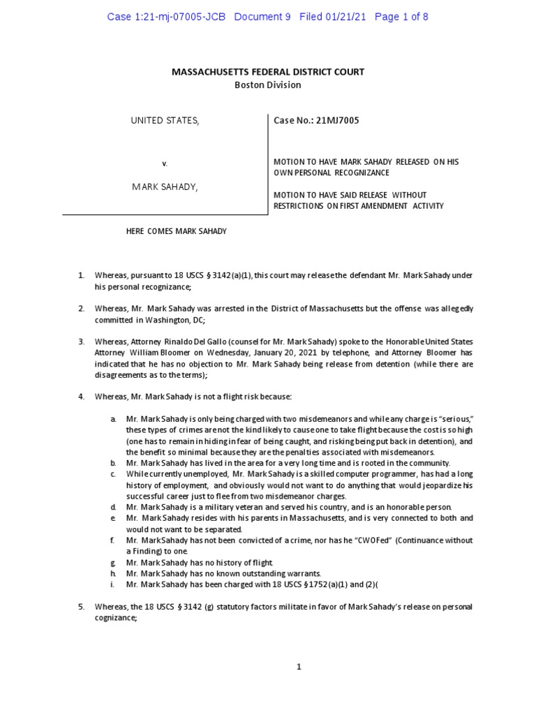 Boston Division: Massachusetts Federal District Court | Download Free PDF | Overbreadth Doctrine ...