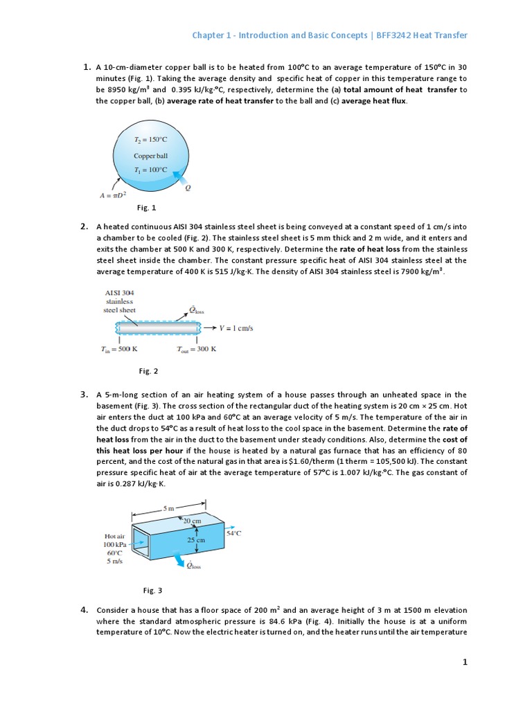 Tutorial 1 (Question) | PDF | Heat Transfer | Thermal Insulation