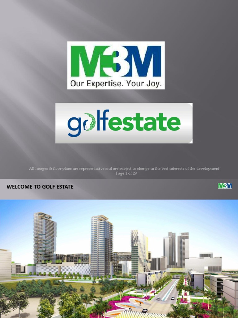 M3M Golf Estate Brochure Overview | PDF | Summer Sports | Ball And Bat ...