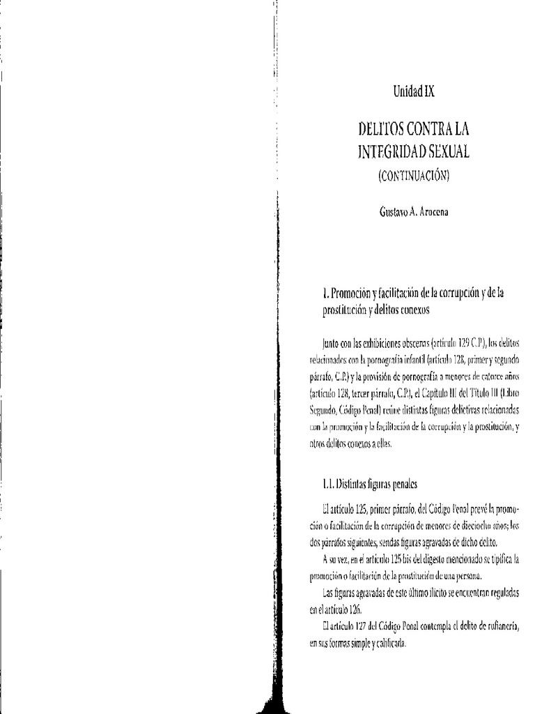 GUSTAVO A AROCENA - DELITOS CONTRA LA INTEGRIDAD SEXUAL - Pag 318-357-Rotado | PDF