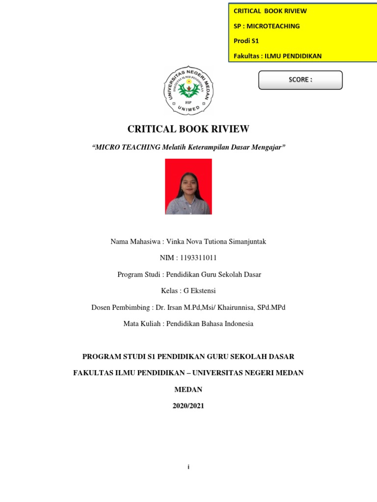 CBR - Microteaching - Vinka NT Simanjuntak - 1193311011 | PDF