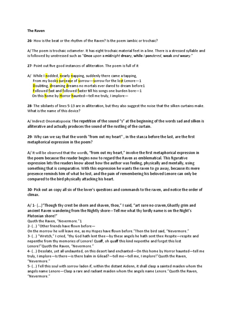 💋 The raven with line numbers. The raven pdf with line numbers. 2022-10-20