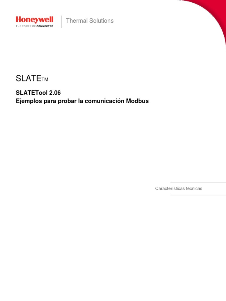 SLATE Comunicación Modbus - Spanish - 1 | PDF | Protocolo de Control de ...