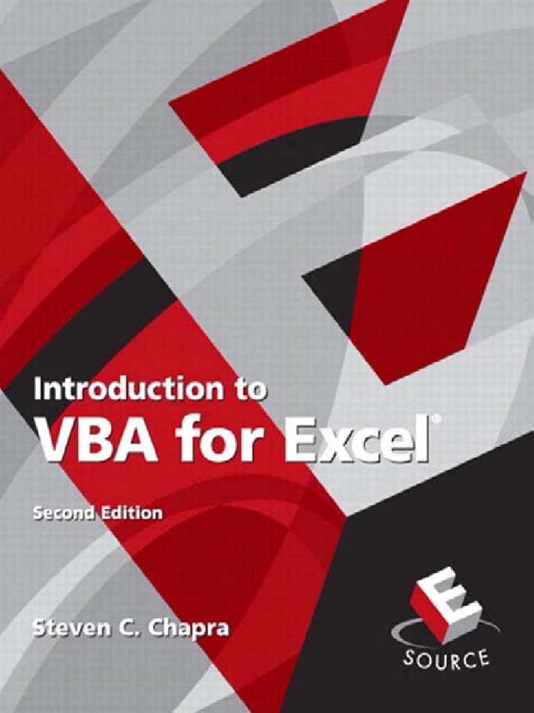 (E Source) Chapra, Steven C - Introduction To VBA For Excel (2009 ...