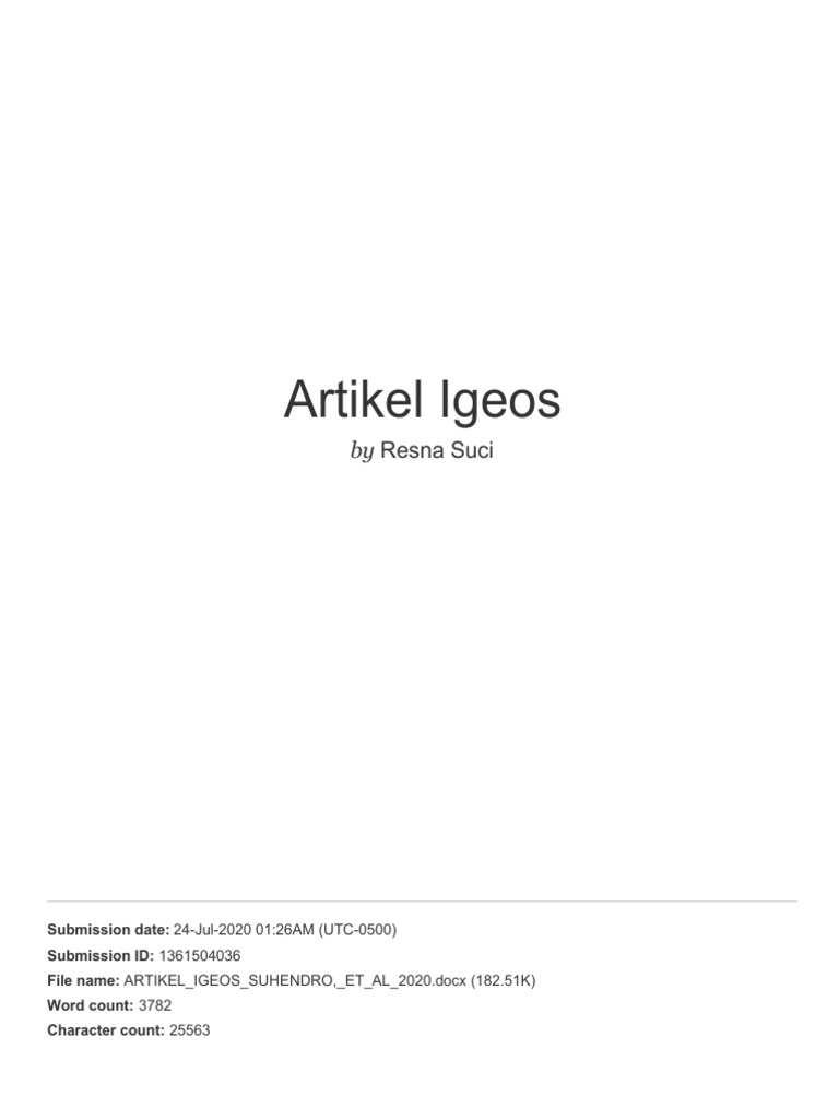 Artikel Igeos | PDF | Business
