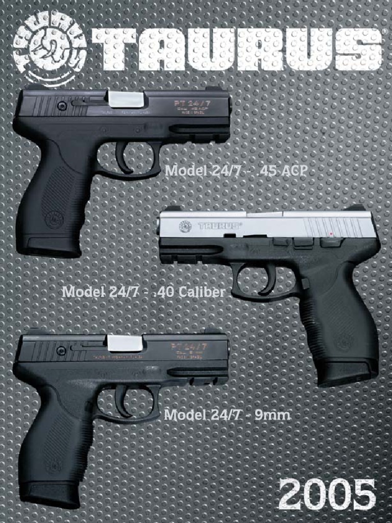 2005 Taurus Catalog | PDF | Handgun | Trigger (Firearms)