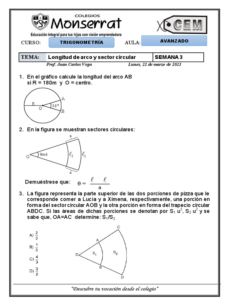 Cem Avan-Pract Trig-Sem 3 | PDF | Agitación