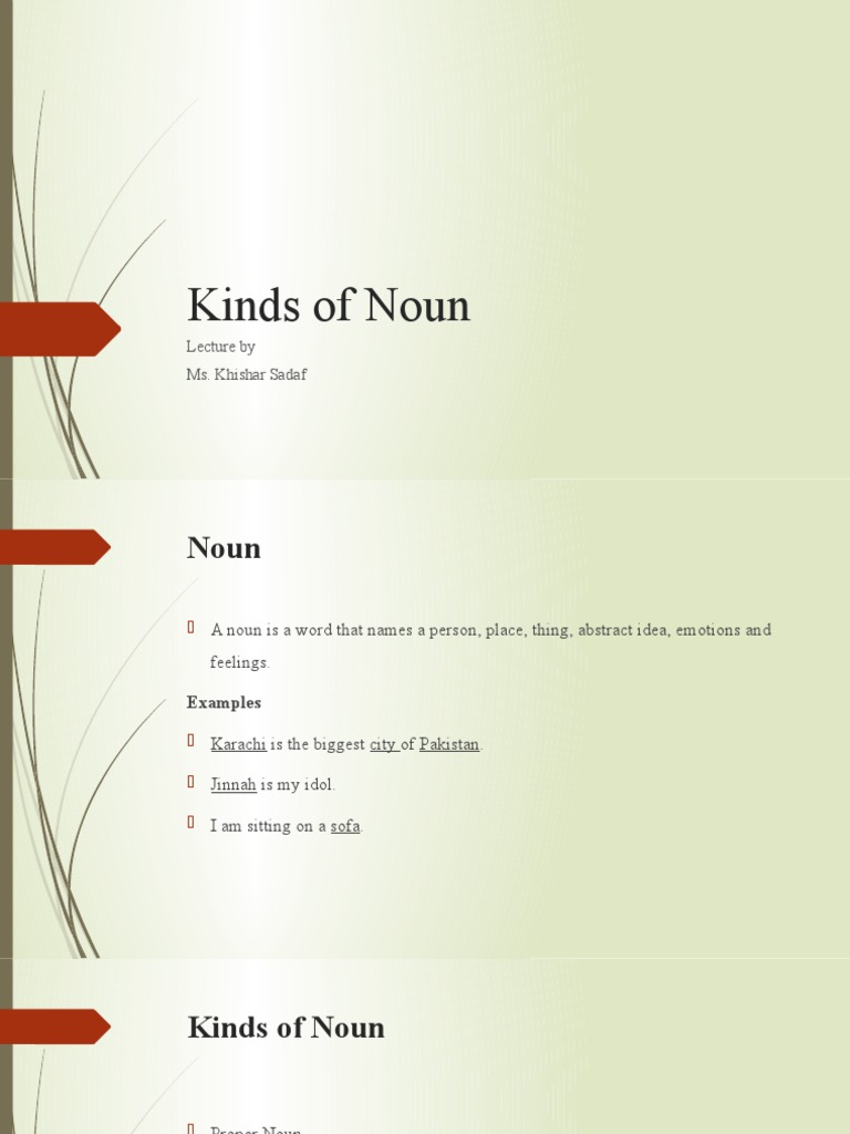 Noun and Its Types | PDF
