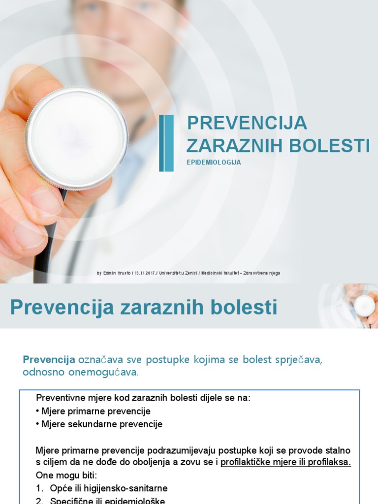 Prevencija Zaraznih Bolesti | PDF