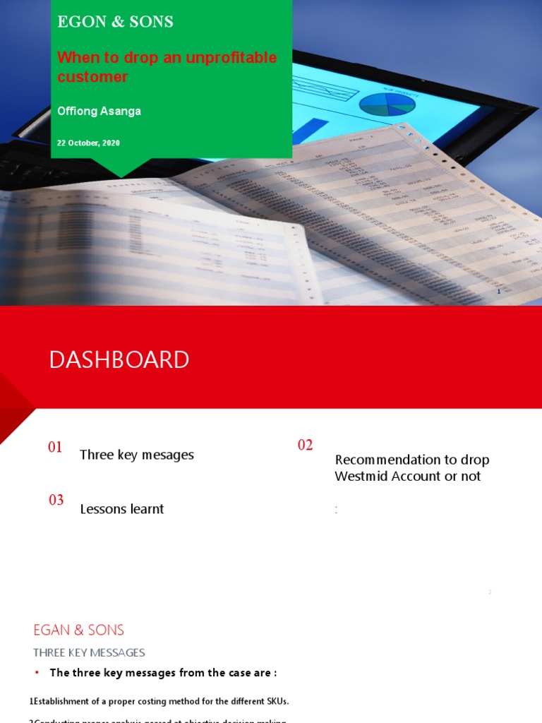Egan & Sons - When To Drop An Unprofitable Customer | PDF | Internal ...