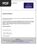 80G Certificate: Donation Receipt | PDF | Receipt | Income Tax