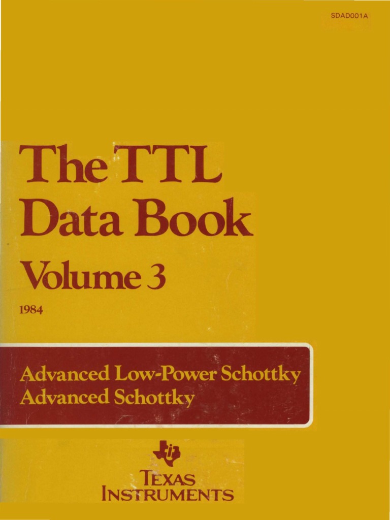 Texas Instruments - TTL DataBook Vol3 | PDF | Integrated Circuit ...