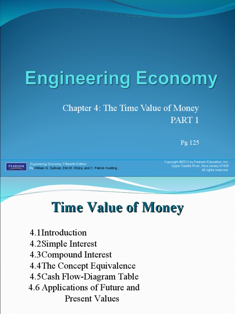 Chapter 4: The Time Value of Money: William G. Sullivan, Elin M. Wicks ...
