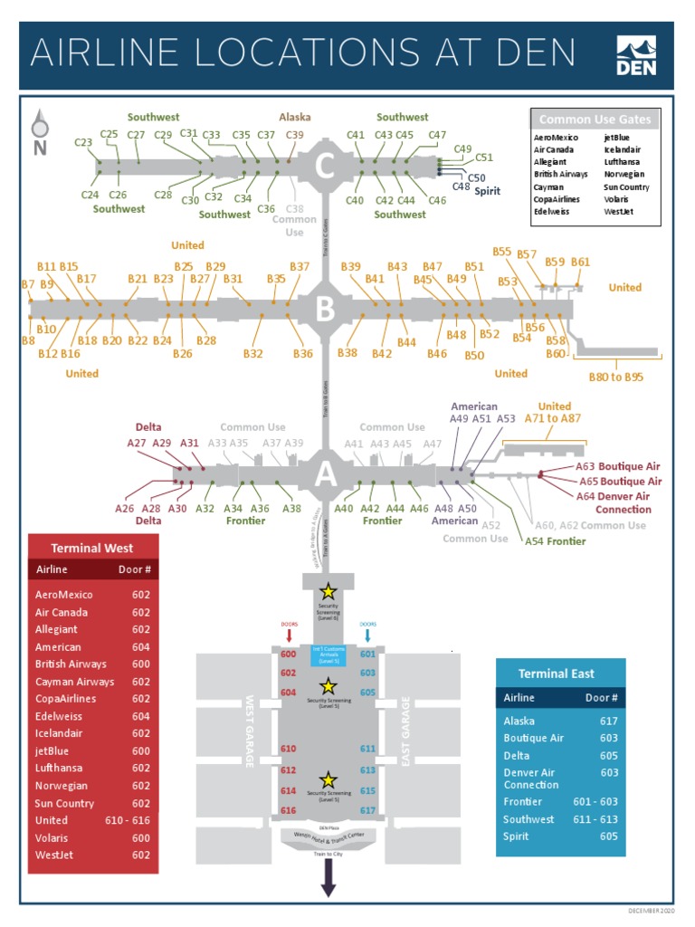 DEN InfoMap | Download Free PDF | Transport Companies | Aviation