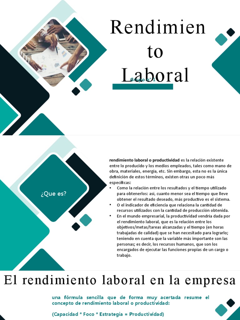 Rendimiento Laboral | PDF | Economias | Business