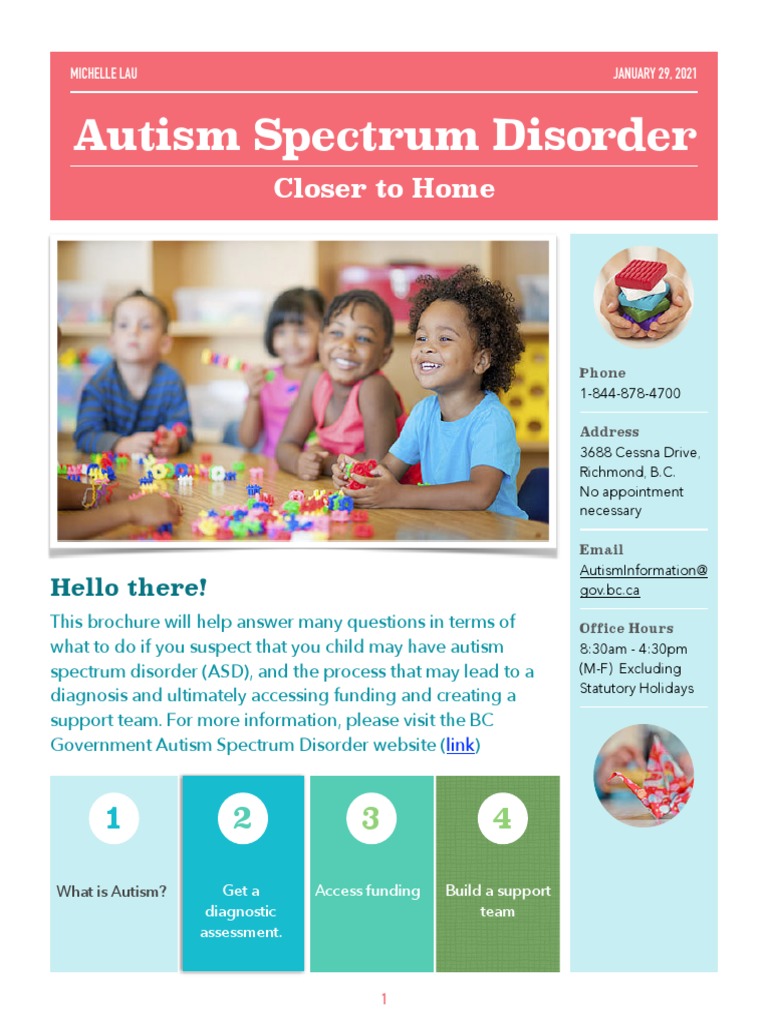 Asd Brochure - Michelle Lau | PDF | Autism Spectrum | Nonverbal ...