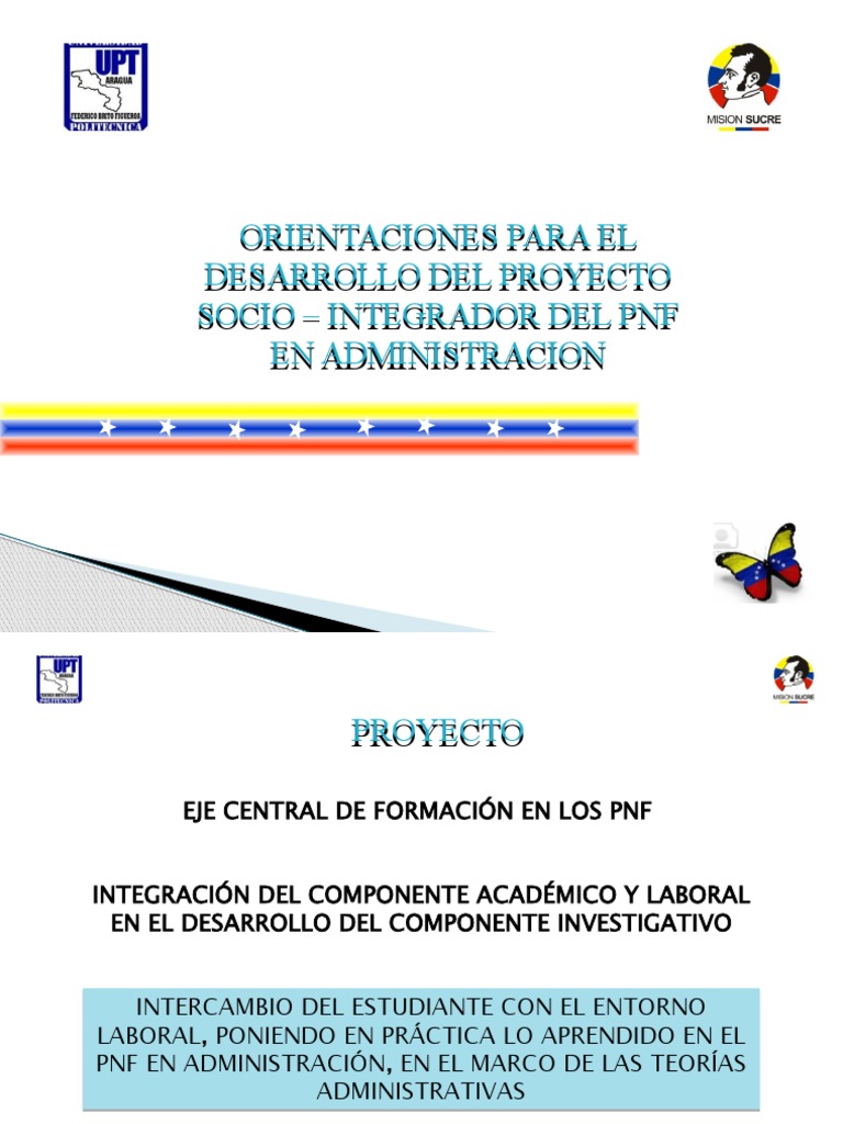 Proyecto Socio Integrador Guia Mision Sucre Upta | PDF | Planificación ...