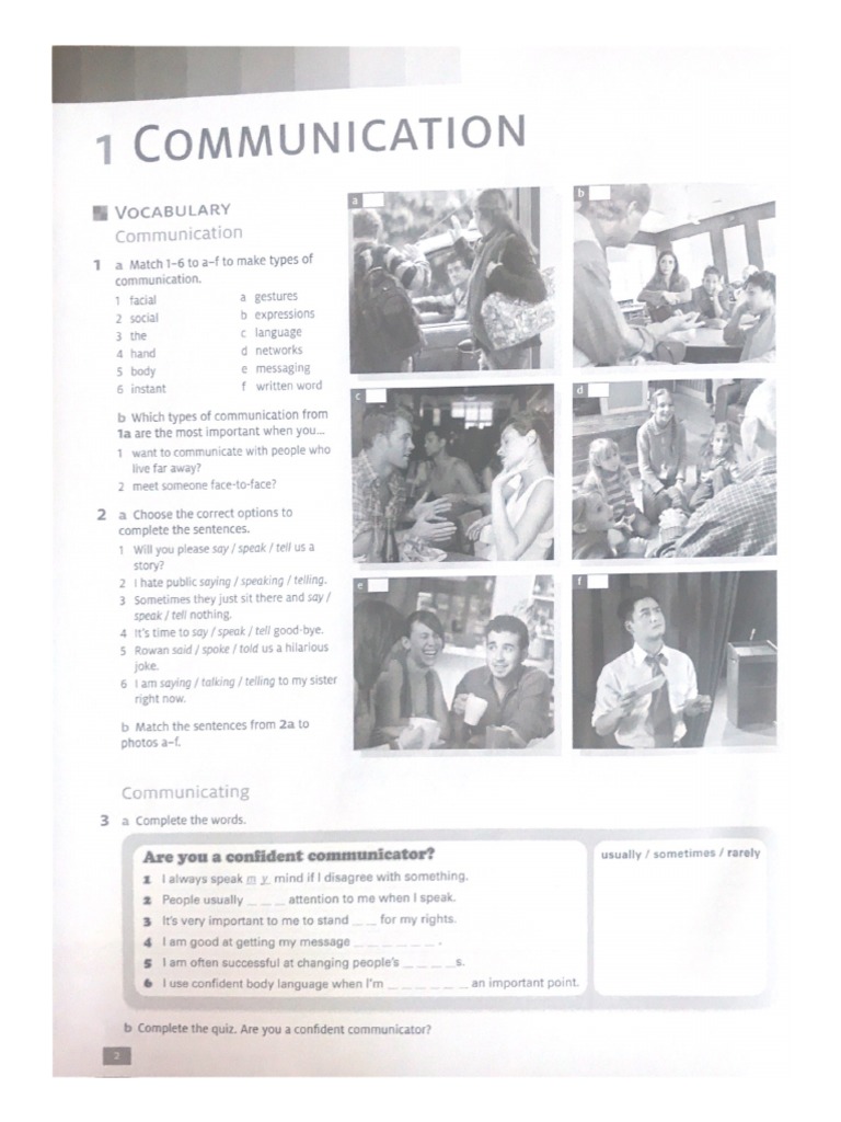 B1+ Unit 1 Workbook | PDF