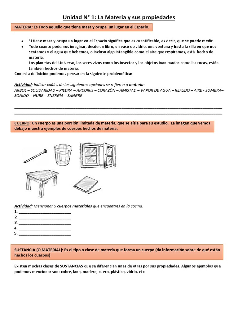 Propiedades y Clasificación de la Materia | PDF | Importar | Rieles