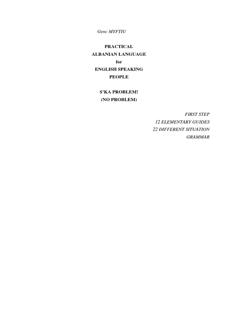 How To Learn Albanian Language | PDF | Stress (Linguistics) | Alphabet