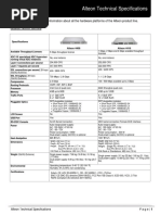 Alteon D Line 5820 5424 Tech Spec | PDF | Central Processing Unit ...
