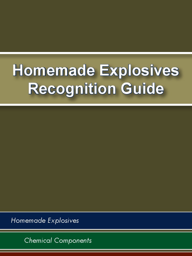 Homemade Explosives Recognition Guide USA 2010 | PDF | Sulfuric Acid ...