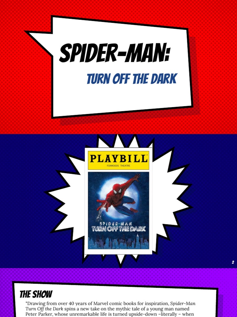 Spider-Man: Turn Off the Dark Overview | PDF | Theatre | Entertainment ...