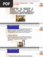 Seguridad en Sustancias Químicas NOM-005 | PDF | Ventilación (Arquitectura) | Incendios