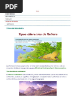 Tipos Diferentes de Relieve 2 | PDF | Terreno | Montañas