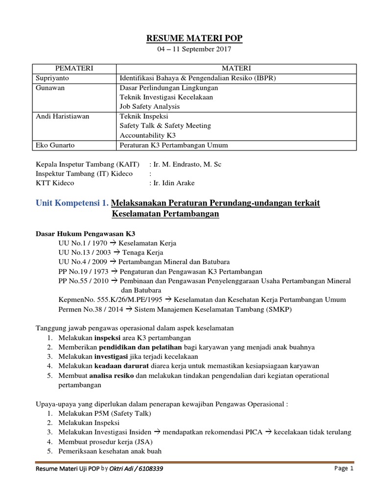 Resume Materi POP From RWS | PDF