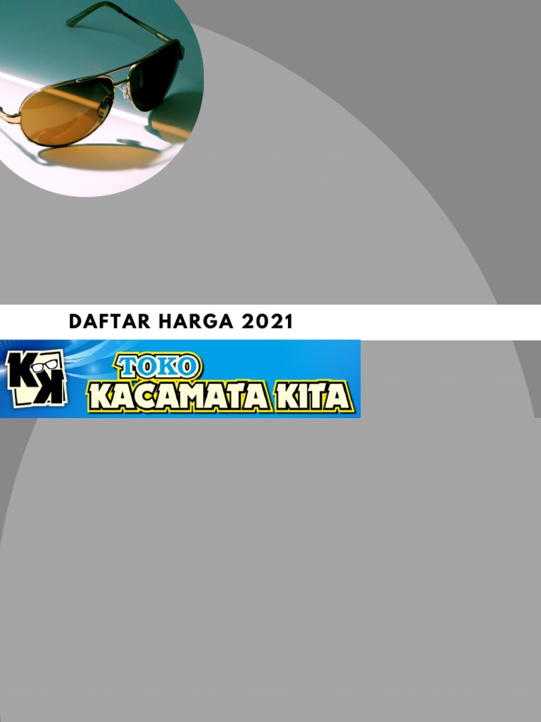 Daftar Harga Lensa Kacamata 2021 | PDF | Oftalmologi | Lensa