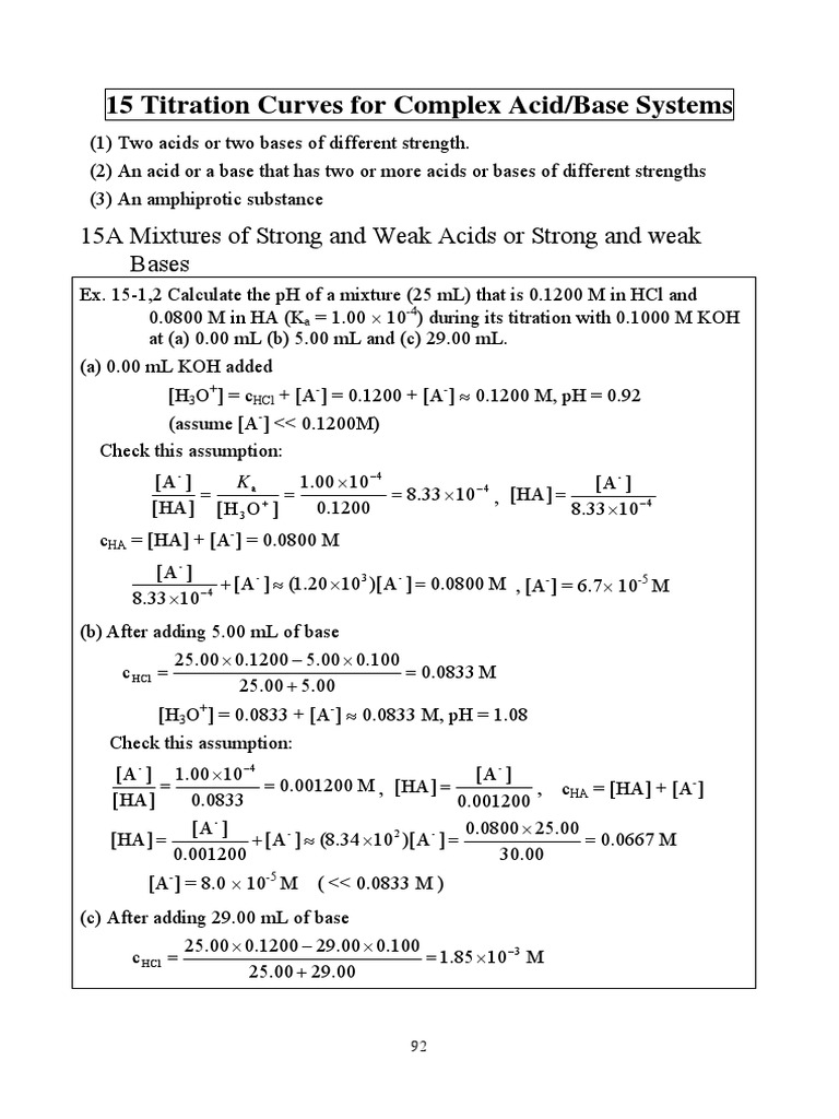 Titration Complex Systems Acid Base | PDF | Phosphoric Acid | Carbonate
