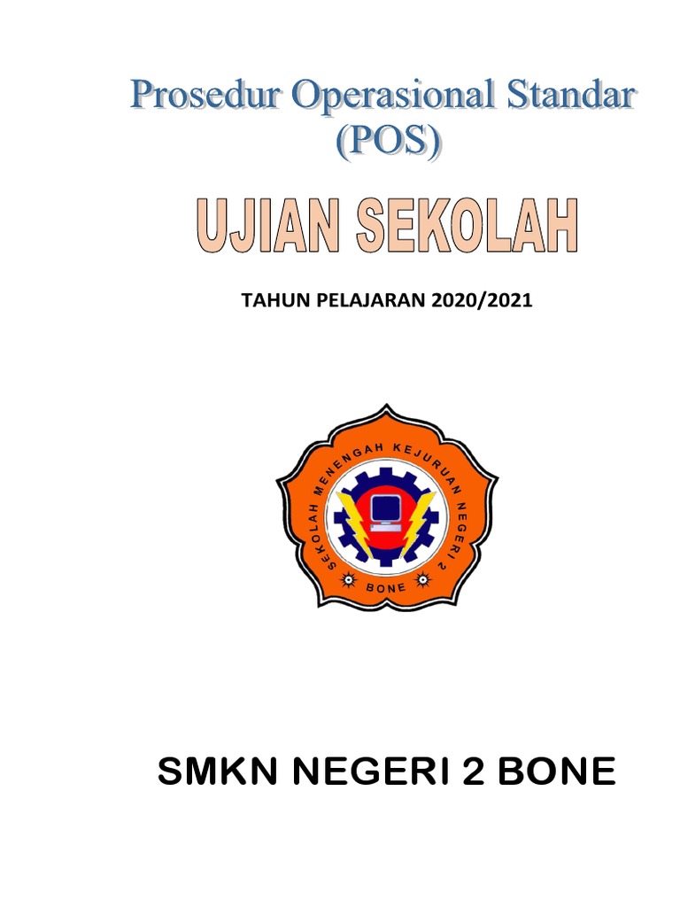 SOP Ujian Sekolah Tahun 2021 | PDF