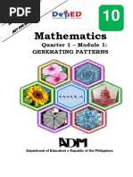 Math 10 Week 1-2 - PATTERN AND SEQUENCE | PDF | Sequence | Mathematical Analysis