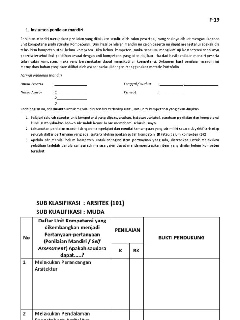 F-19 Arsitek Muda | PDF