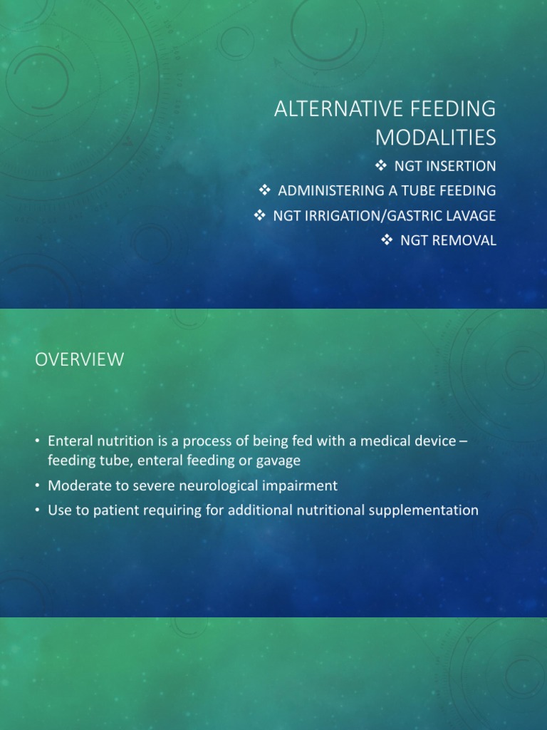 Alternative Feeding Modalities: A Guide to Nasogastric Tube Insertion ...