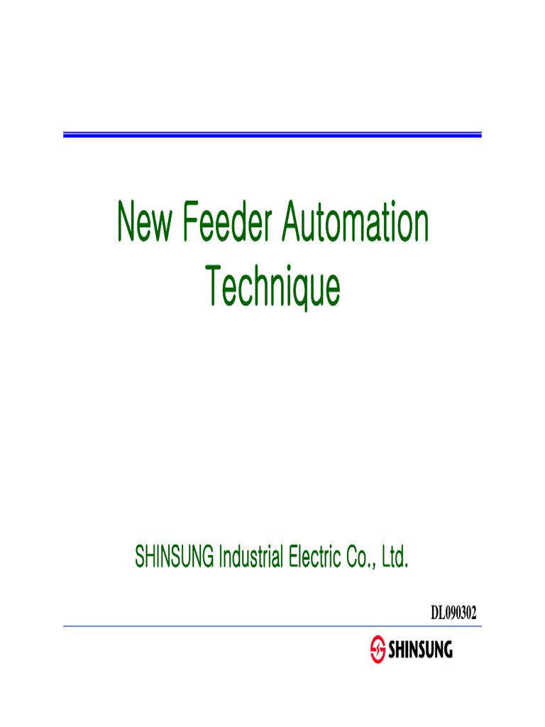 New Feeder Automation Technique | PDF | Electrical Substation | Relay
