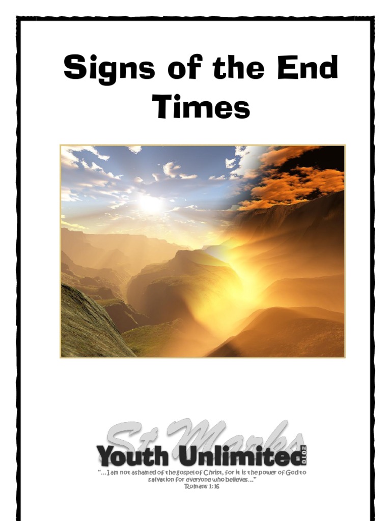 Signs of the End Times in the Bible | PDF | Bible Prophecy | End Time